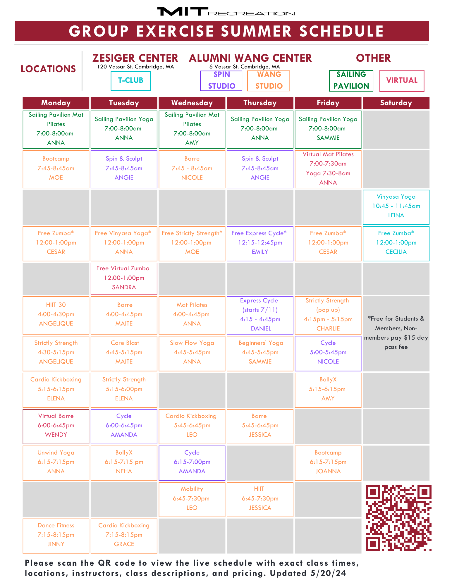 Group Exercise - MIT Recreation